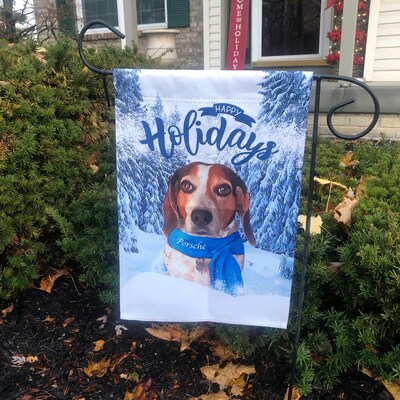 Personalized Dog Garden Flag Using Dog Photo, Custom Pet Loss 12x18 ...