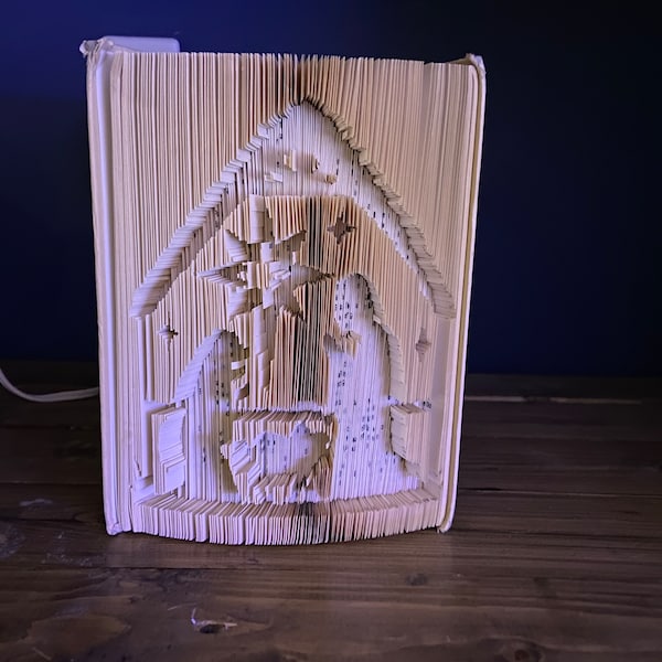 Book Folding PATTERN, Nativity Scene, Christmas, - Etsy