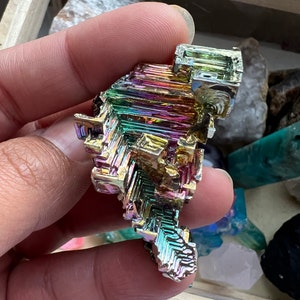 AAAA Rainbow Bismuth Cluster, Bismuth Crystal, Lab Grown Stone, Bismuth ...