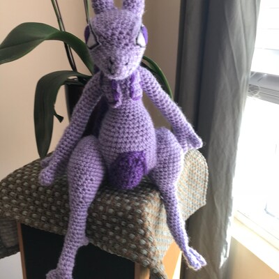 Crochet Amigurumi Pattern: Mewtwo pokémon - Etsy