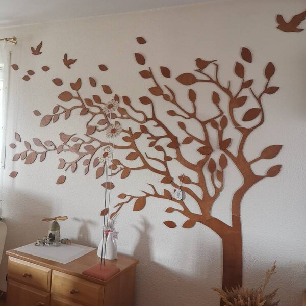 Tree Wood Wall Decor, Tree of Life, Large Tree Wall Art, Oak Tree Wall ...