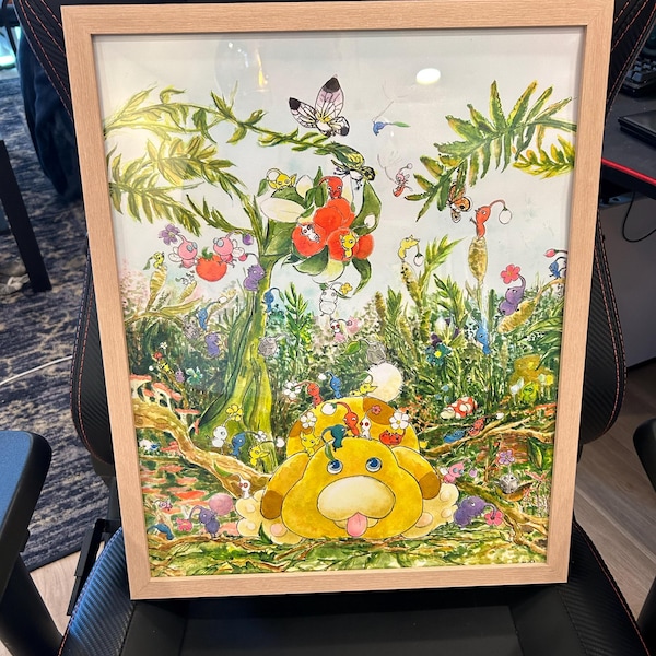Pikmin/ Watercolor Art Print/ Poster Nintendo Fan Art /oatchi /pikmin 4 ...
