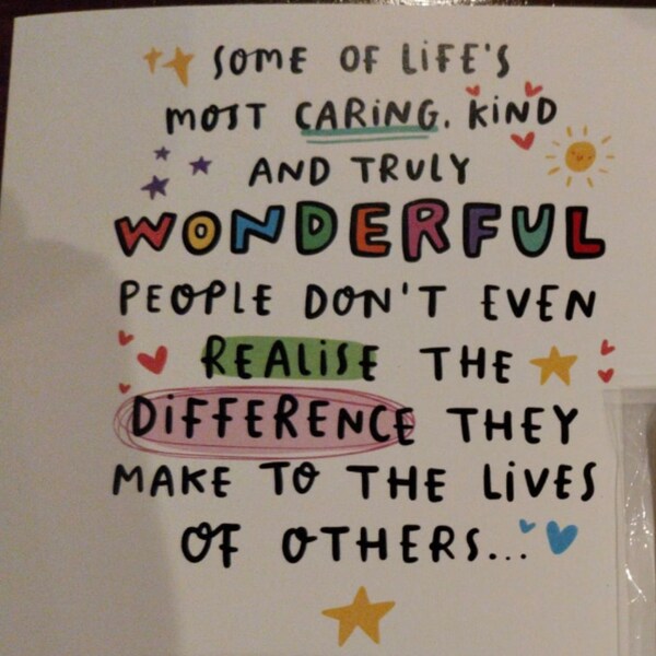 Thank You for Being Your Incredible Self Card - Thank You Card ...