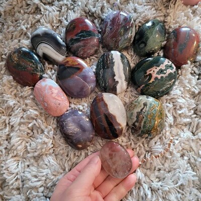 Bloodstone X Agate Palmstones Bloodstone X Agate Palmstones Fancy ...