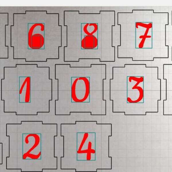 Days Till Christmas Countdown Calendar Svg Laser Cutting Files, Santa ...