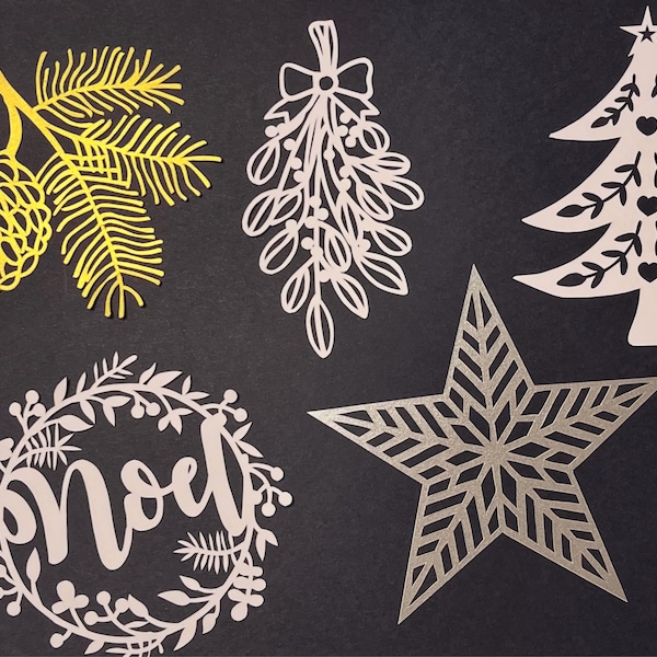 Printable Christmas Themed Paper Cutting Templates, FREE Practice Sheet ...