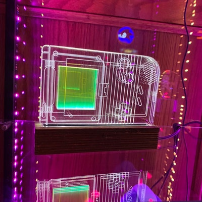 Nintendo Game Boy Light Bright LED Lamp, Colored Screen Accent - Etsy