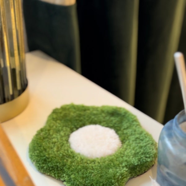 Unique Hand Tufted Corner Rug | Home Decor | Wall Art | Custom Rug |100 ...