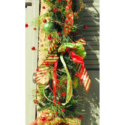 Set of Three Distressed White Wooden Christmas Packages With Red Plaid ...