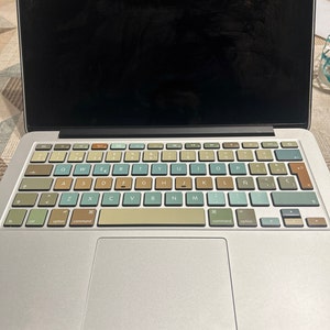 Rainbow Color Scheme Keyboard Sticker for Magic Keyboard With Touch ID ...