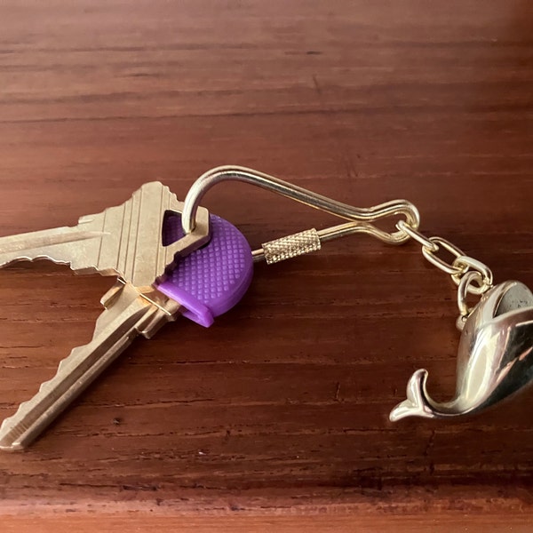 Vintage 1980's Brass Shark Keychain - Etsy