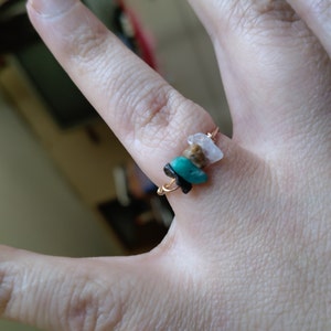 Custom Crystal Ring Handmade With Real Crystals you Choose the Crystals ...