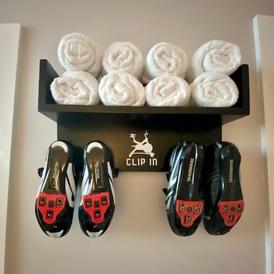 Peloton Inspired Home Cycling Station Shoe Rack Exercise - Etsy