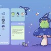 Wizard Frog Computer Desktop Theme Background Wallpaper Organizer Set ...