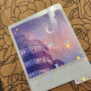 Holographic Aesthetic Sticker: Lofi Sky Polaroid Stickers for Planners ...