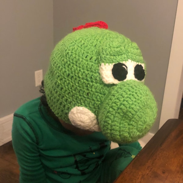 Yoshi Costume Nintendo Dinosaur Crochet Hat,nintendo Hats,crochet Yoshi ...