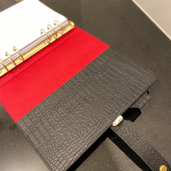 Luxury Planner Binder, Handmade Planner Cover, A6/A5 Planner, Vegan ...