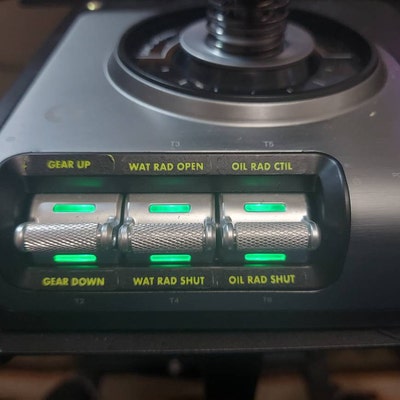 PC USB 30 Functions Button Box With Neon Labels Sheet for Simracing - Etsy