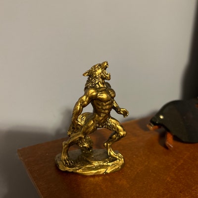 Vintage Werewolf Miniature Statue - Etsy