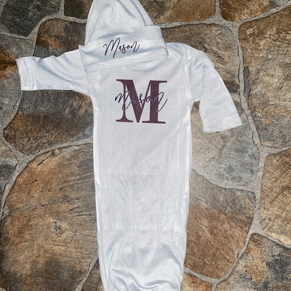 Sublimation Baby Hat and Gown Set Blank Newborn 100% Polyester - Etsy
