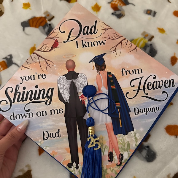Custom Memorial Graduation Cap Topper, I Did It for Them Cap Decoration ...