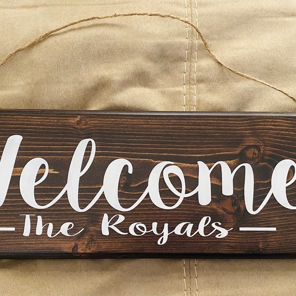 Welcome Sign | Welcome Door Sign | Personalized Sign | Family Name Sign ...