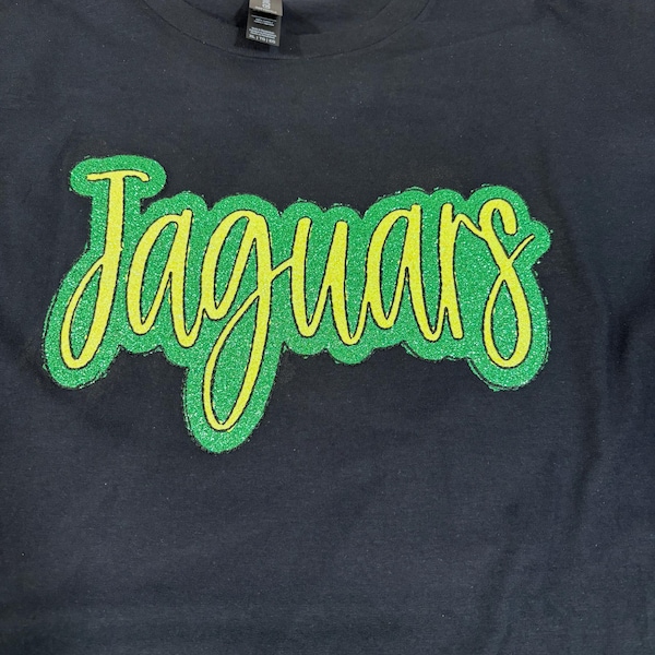 Bean Stitch Jaguars Double Stacked Script Applique Embroidery Download ...