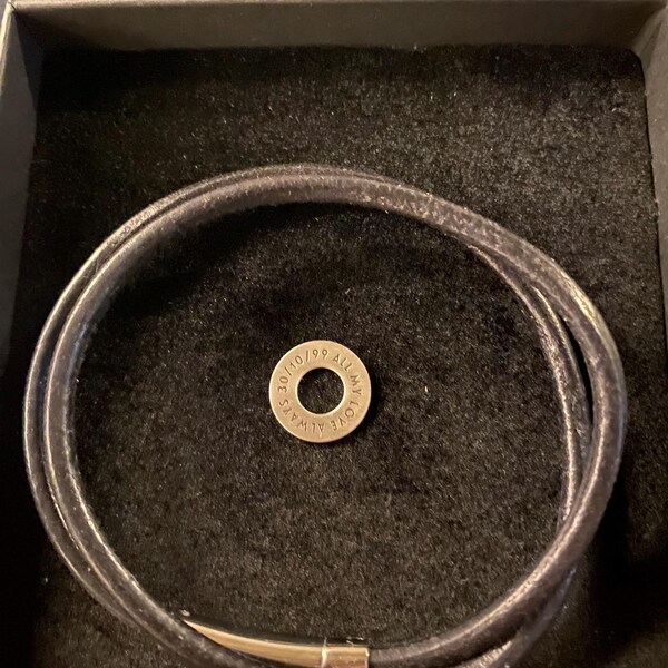 Sterling Silver Milestone Story Bracelet - Leather Wrap Bracelet With ...