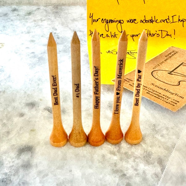 Personalized Golf Tees Laser Engraved Golf Tee Custom Golf Tees 3 Golf ...