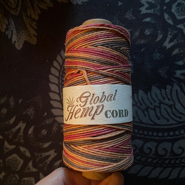 Global Hemp Nightclub Variegated Polished Hemp Cord 1 Mm 410 Feet - Etsy