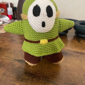Shy Guy Mario Video Game Amigurumi Crochet Pattern Amigurumi Crochet ...