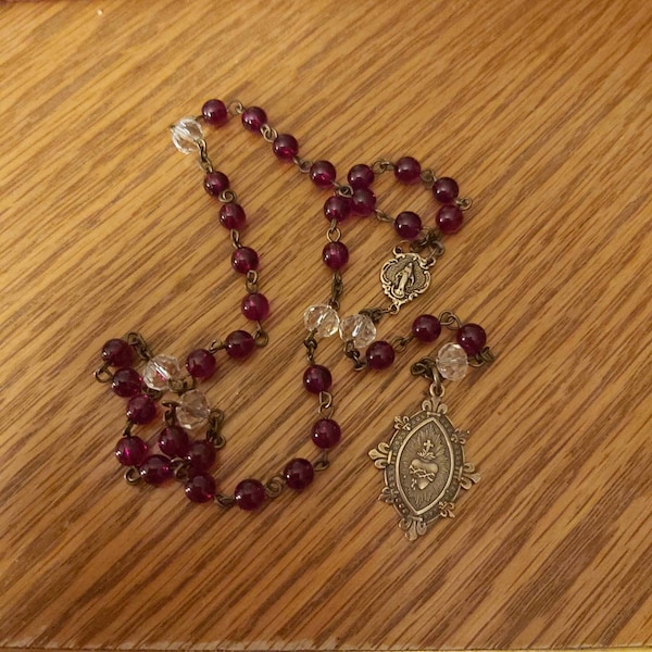 Sacred Heart of Jesus Chaplet, Bronze Chaplet of the Sacred Heart ...
