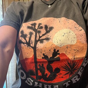 Joshua Tree Tee, Joshua Tree T-shirt, Hippie Tee Vintage Inspired T ...