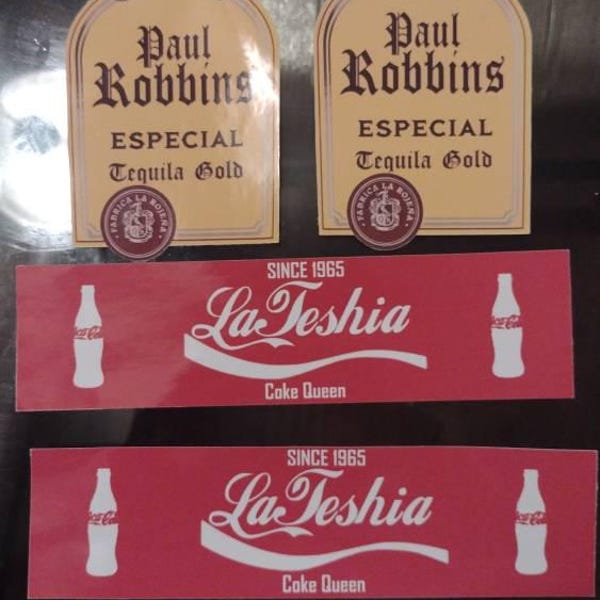 Personalized 2x Cola Bottle Label, Custom Soda Label, Unique Drink ...