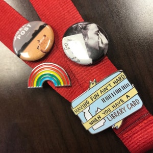 Rainbow Enamel Pin // Rainbow lapel pin pride LGBT | Etsy