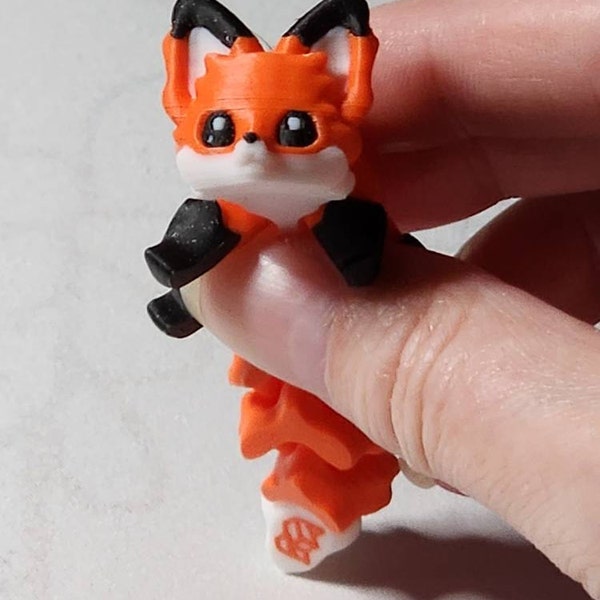 Fox Fidget Toys, Articulated Arctic Fox, Fidget Toy, Sensory Flexis ...