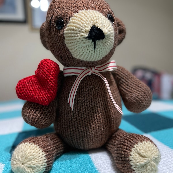 Teddy Bear - Circular Knitting Machine Pdf Pattern - Sentro Addi ...