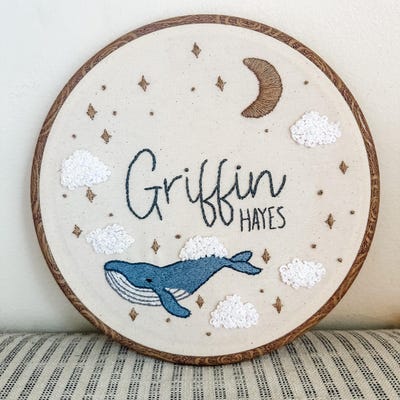 Embroidery PDF Pattern, Paper Crane Embroidery, Cherry Blossom ...