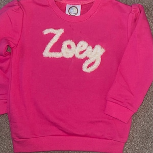 Cursive Yarn Embroidery Font Machine Embroidery Font for Chenille Yarn ...