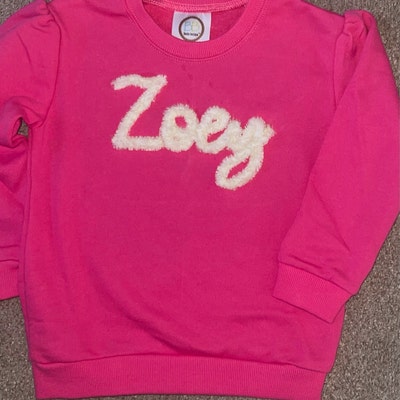 Cursive Yarn Embroidery Font Machine Embroidery Font for Chenille Yarn ...