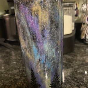 Northern Lights Tree Line Svg Aurora Borealis SVG Cut Files - Etsy