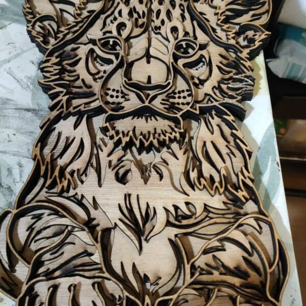 City Skyline Laser Cut 3D File SVG Instant Download Vector Pattern ...