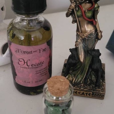 Ritual Anointing Oil Altar Oil Manifesting Intention Oil Candle ...