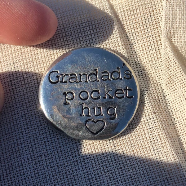 Custom Pocket Metal Coin/ Personalizedtoken/ Gift Idea for Him, 2 Sided ...