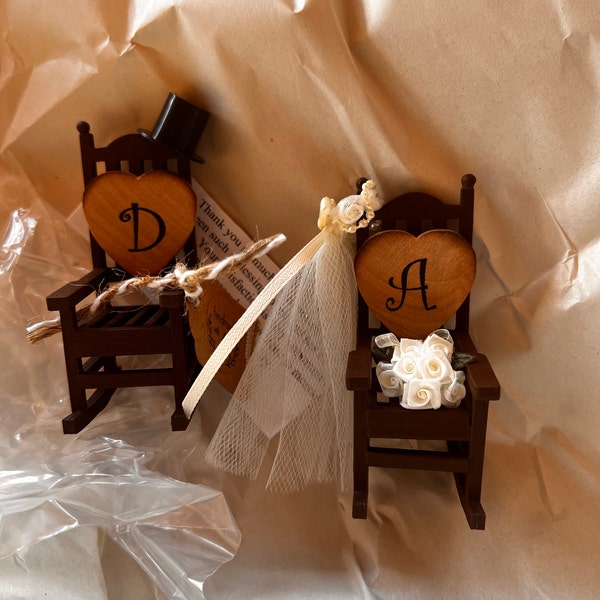 Chair-western-rocking Chair-country-wedding-cake Topper-rustic ...