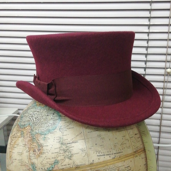 Victorian Top Hat, Low Top Hat, Custom Top Hat, Felt Top Hat, Men Top ...