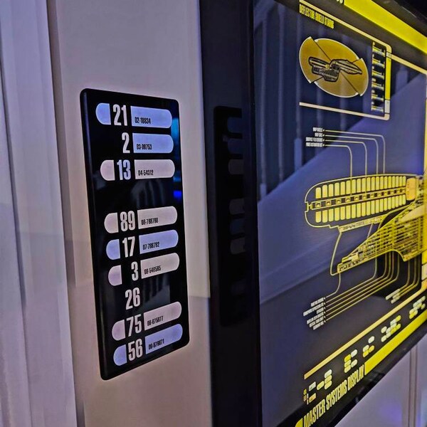 Trek TNG Prop Tricorder Mark VII Labels Grafik Sticker Set Für ...
