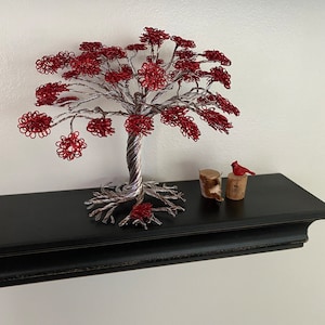 Sculpture Wire Tree Wall Decor Silver Home Gift Nature Art - Etsy