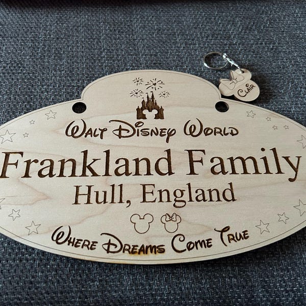 Disney Themed Pram Sign - Stroller Sign | Personalised Push Chair Sign ...