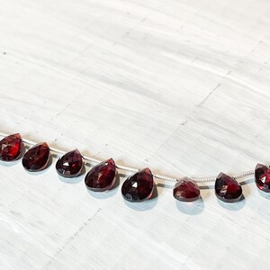 New Arrival 1/2 Strand RUBY RED QUARTZ Quartz Faceted Heart | Etsy